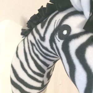 Stuffed Zebra Head / Stuffed Zebras / Stuffed Animal Head / Faux Animal ...