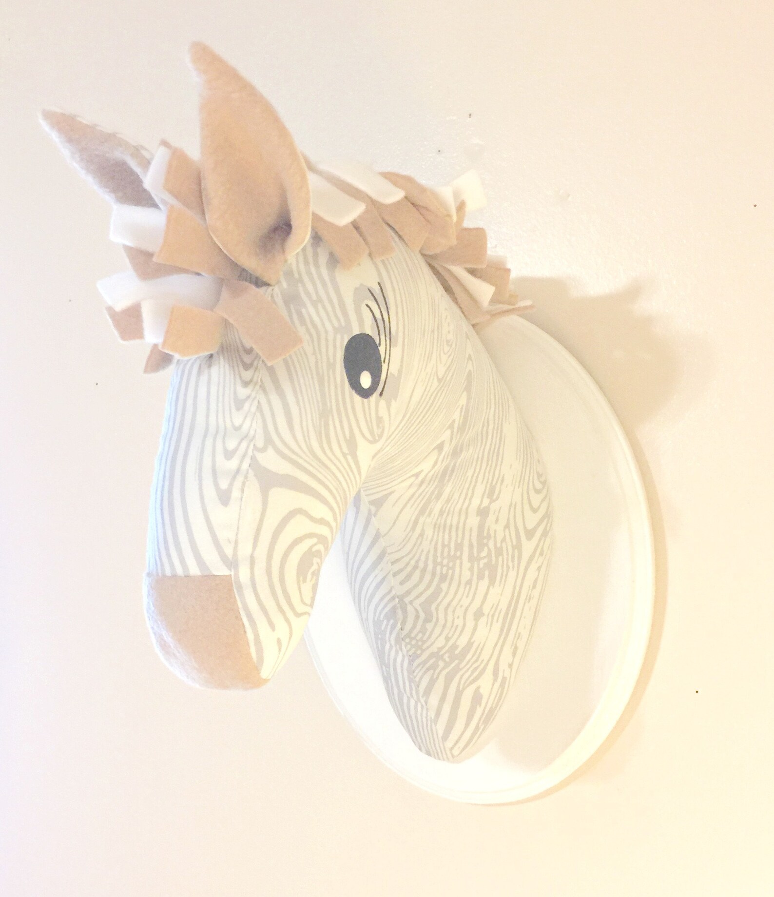 Stuffed Gray Zebra Head / Stuffed Zebras / Stuffed Animal Head - Etsy