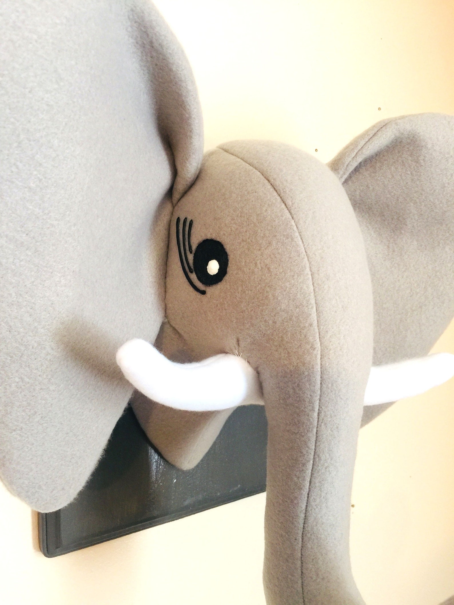 Stuffed Gray Elephant Head / Stuffed Elephant Head / Stuffed | Etsy