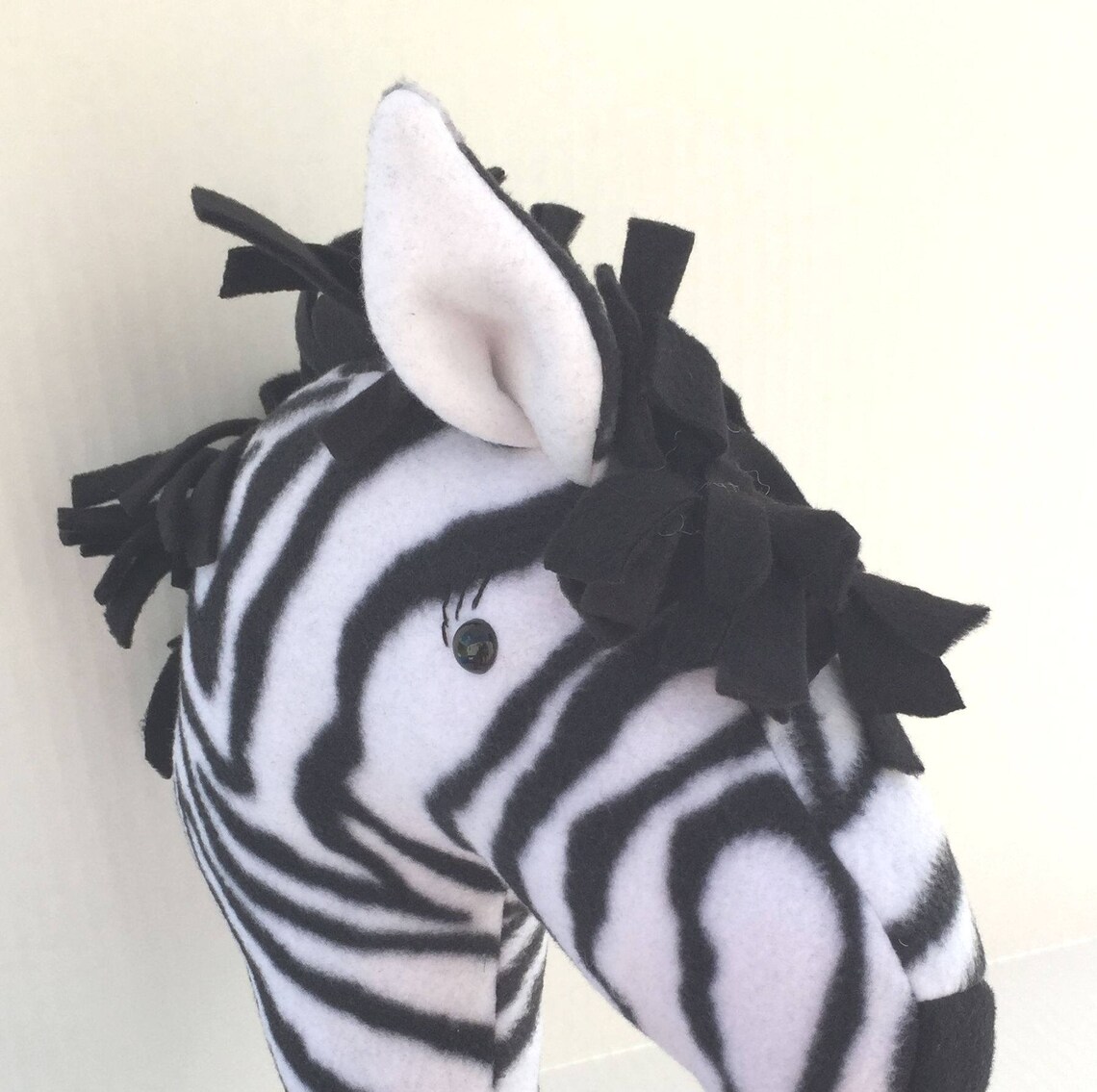 Stuffed Zebra Head Pillow / Stuffed Animal Head / Faux Animal | Etsy