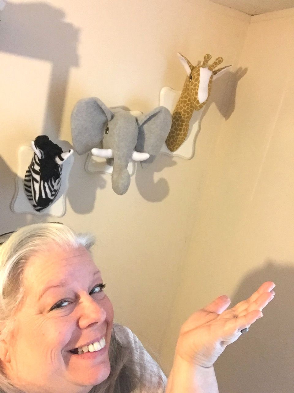 Stuffed Safari Animal Heads / Stuffed Animal Heads / Faux | Etsy