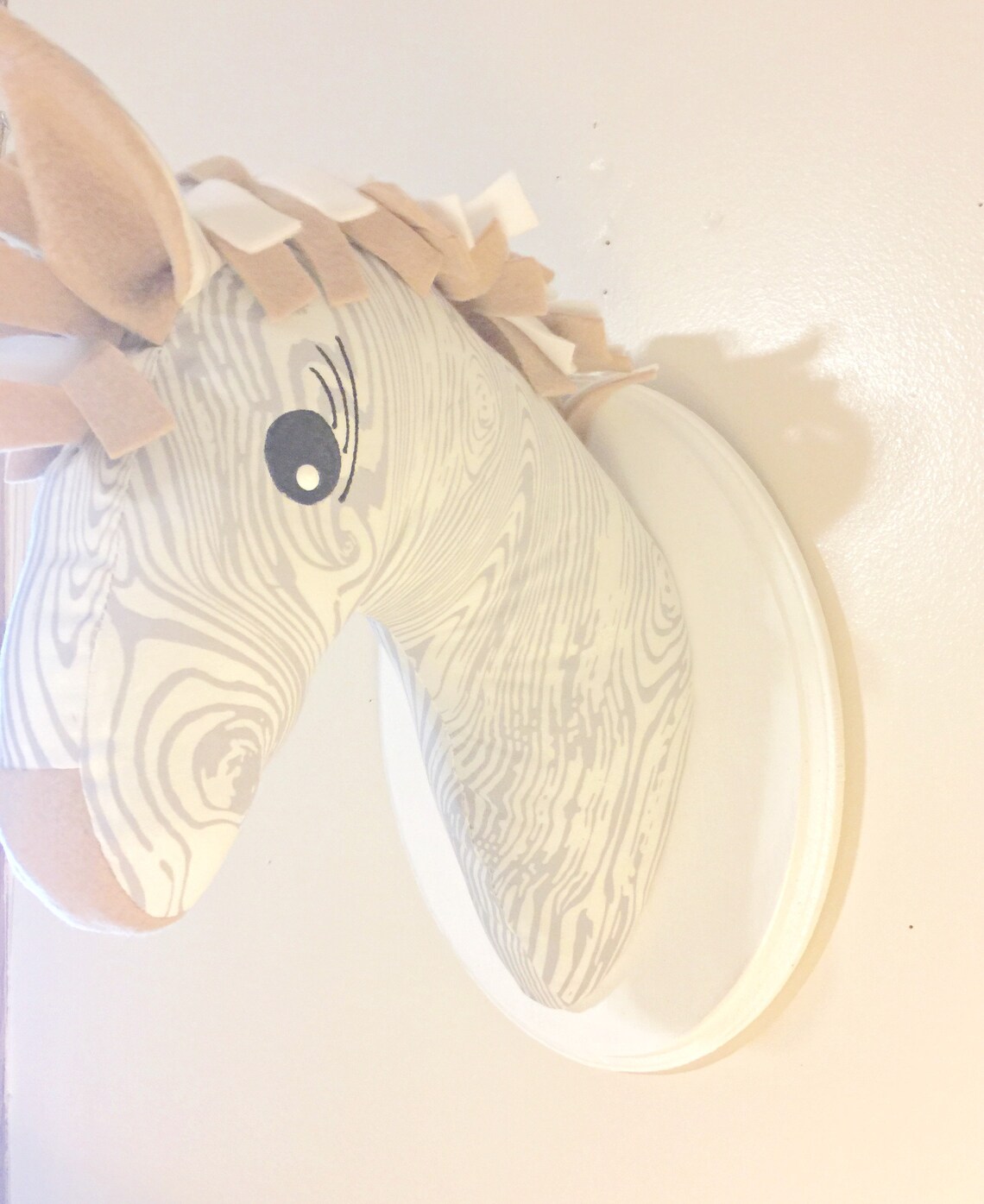 Stuffed Gray Zebra Head / Stuffed Zebras / Stuffed Animal Head - Etsy