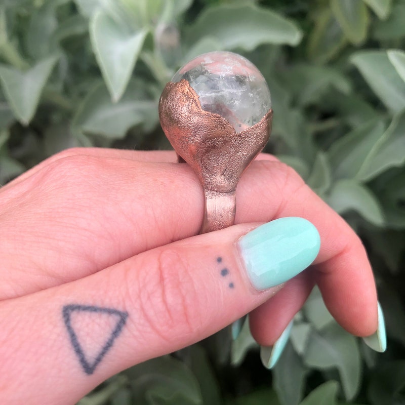Crystal Ball Ring - Etsy