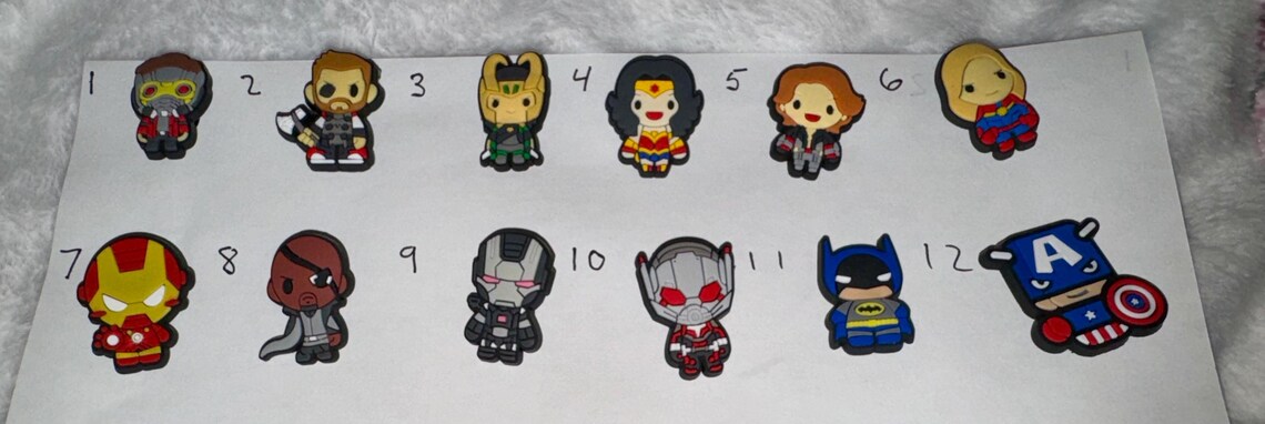 Superhero Croc Charms - Etsy