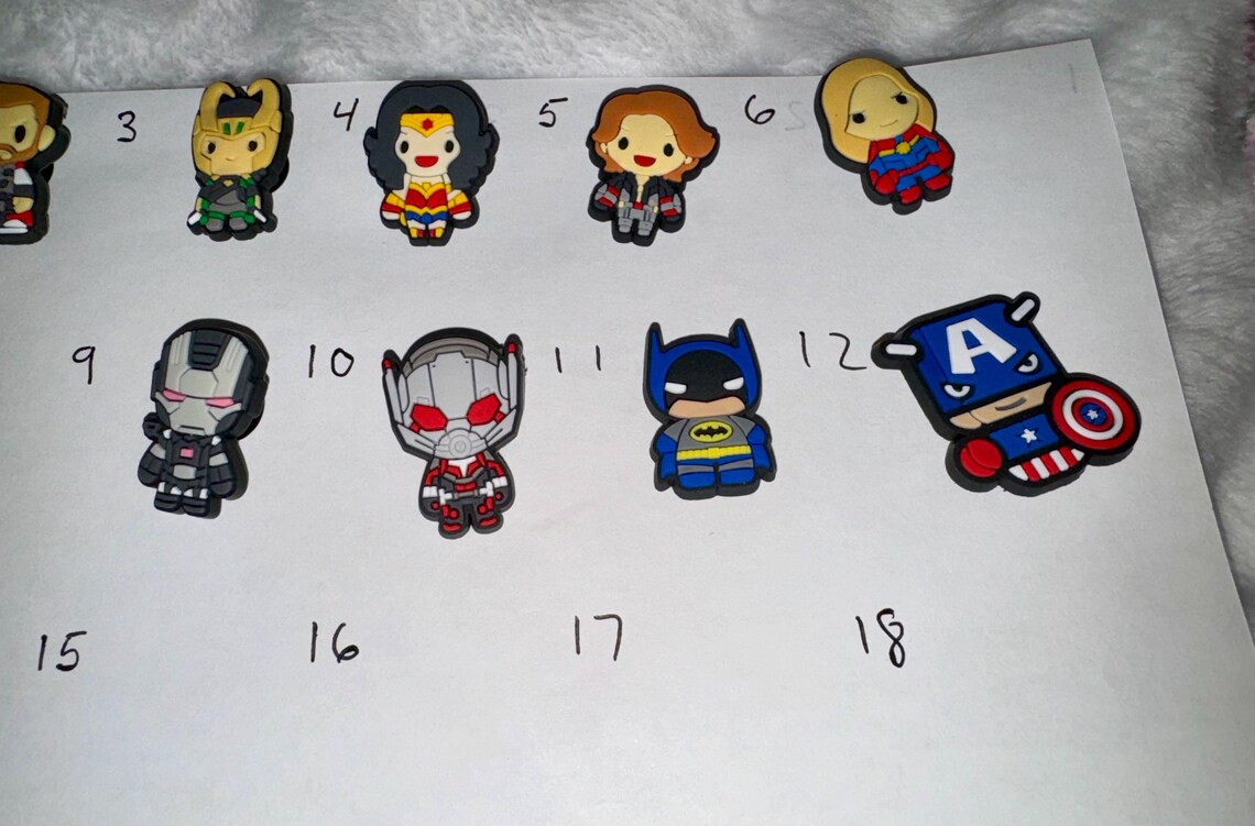 Superhero Croc Charms - Etsy