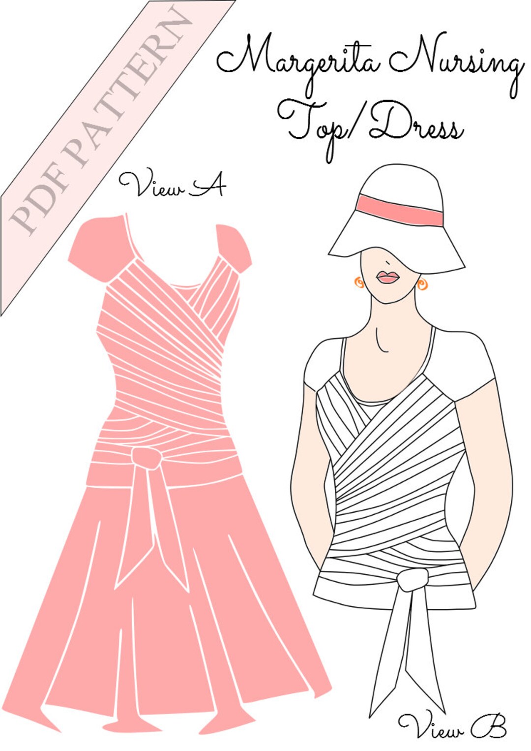 PDF Margerita Nursing Top/dress Pattern - Etsy