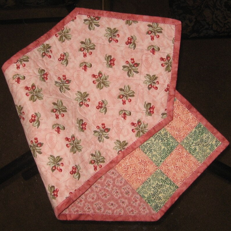 Nine Patch Piece Quilted Table Runner - Etsy