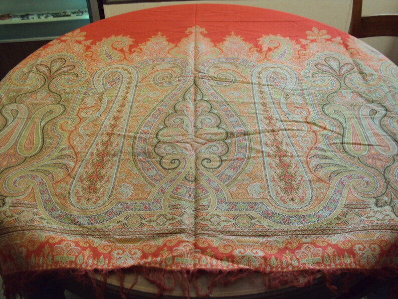 Paisley Shawl, Antique 1800's Wool - Etsy