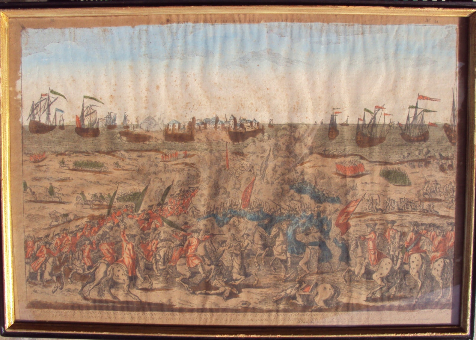 1762 Hand Painted French Engraving - Etsy