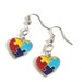 Autism Awareness Heart Puzzle Piece Earrings Handmade Neurodivergent ...