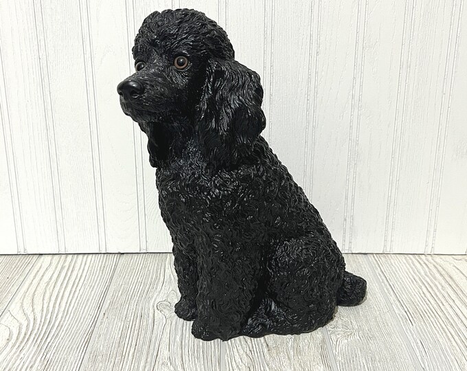 Vintage Black Poodle Statue Figurine 1980s Universal Statuary ...