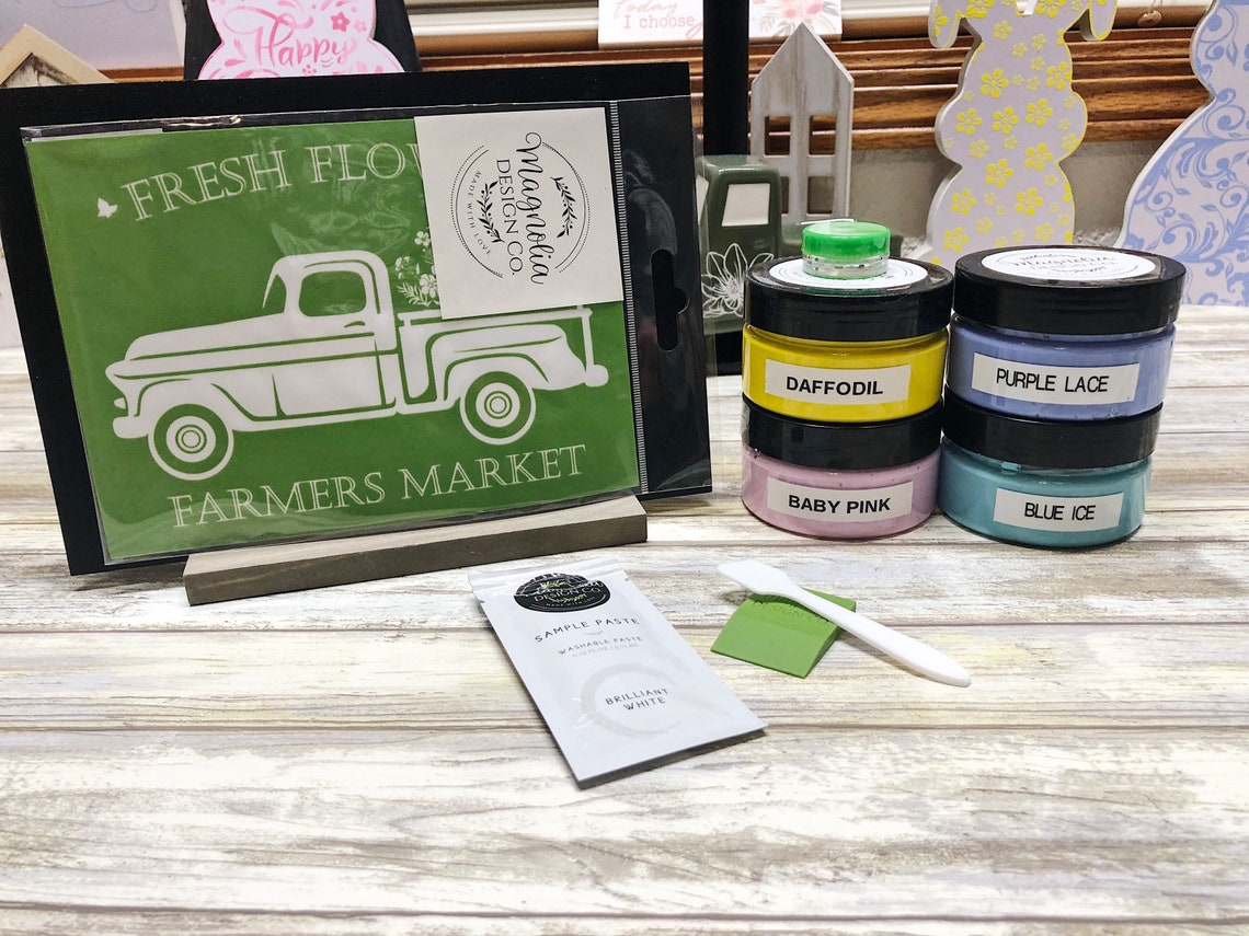 Magnolia Design Co DIY Kit Fresh Flowers Farmers Market Shelf - Etsy