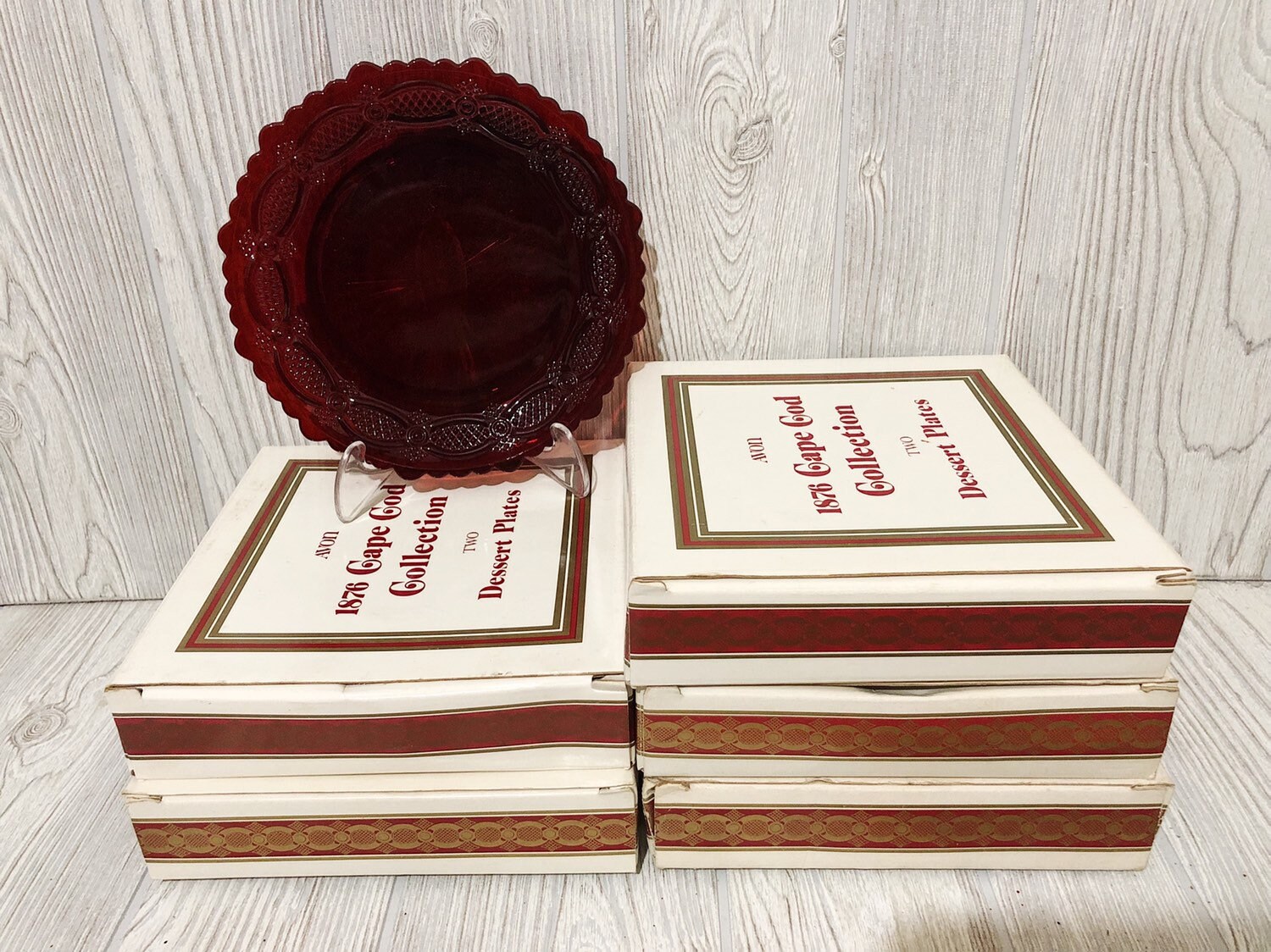 Vintage Avon Cape Cod Dessert Lunch Plates Set of 10 in Original Boxes ...