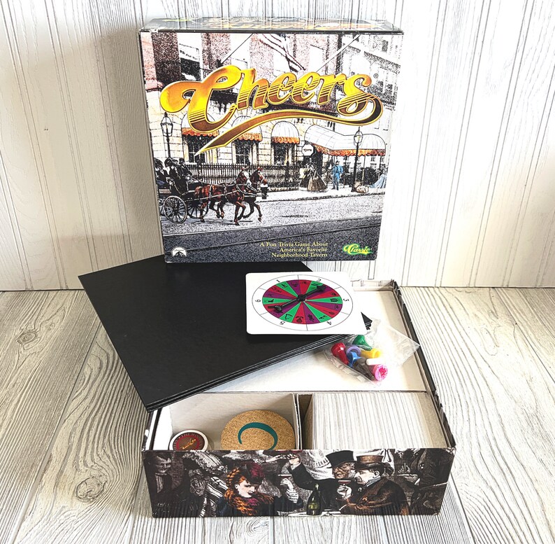 Vintage Cheers Trivia Board Game 1992 Set TV Show 80s 90s Cheers Cliff ...