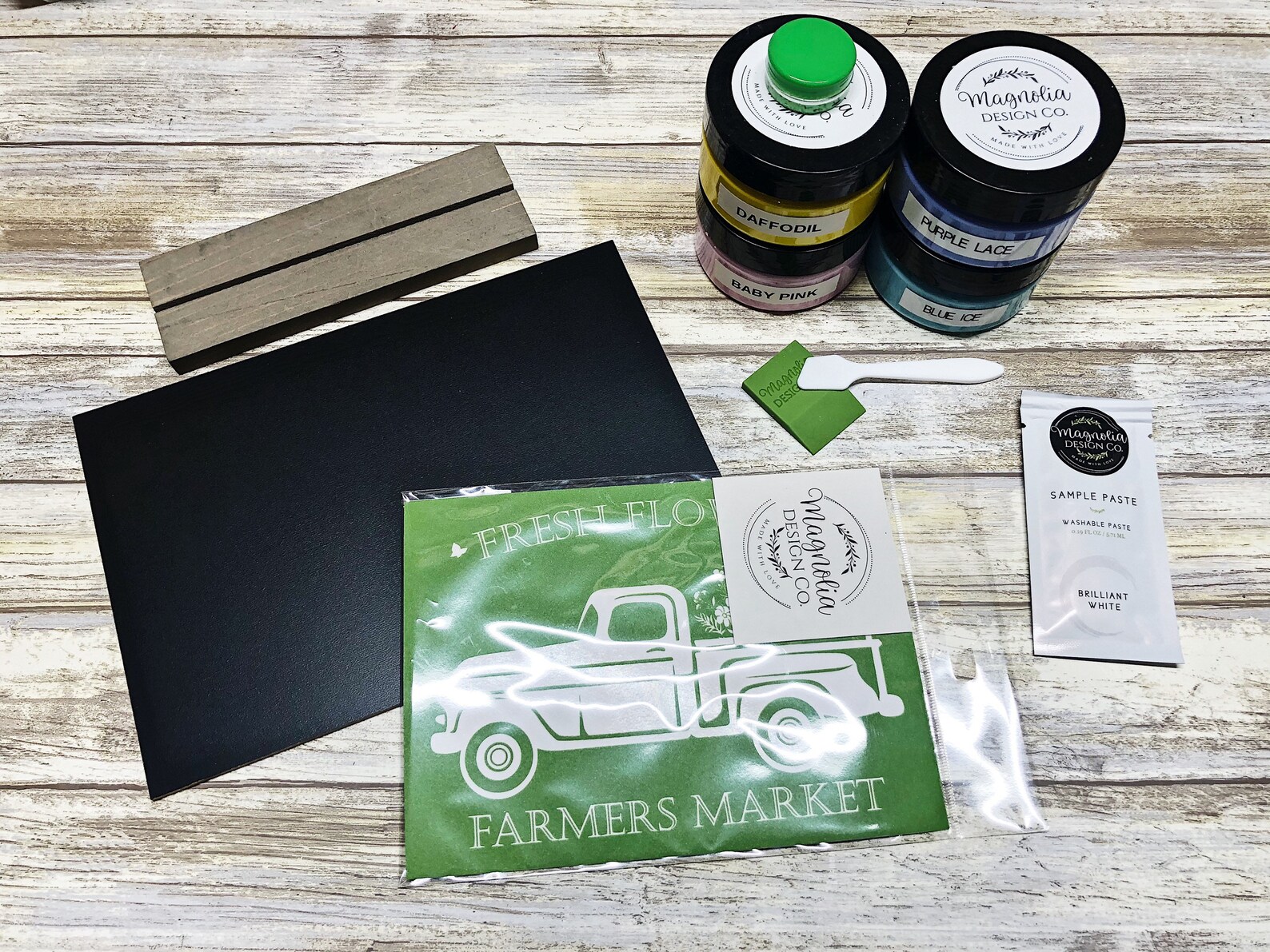 Magnolia Design Co DIY Kit Fresh Flowers Farmers Market Shelf | Etsy