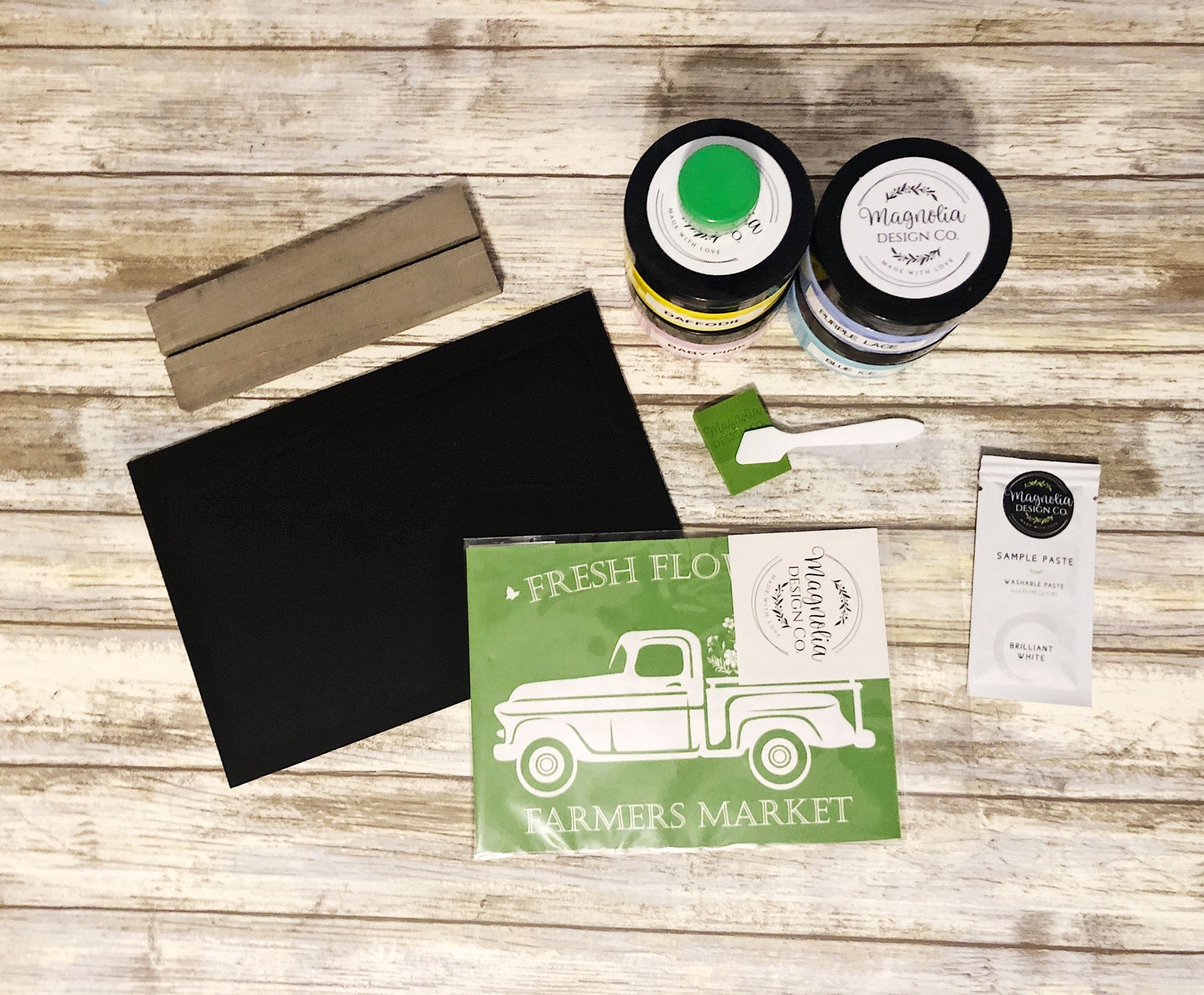 Magnolia Design Co DIY Kit Fresh Flowers Farmers Market Shelf Sitter ...