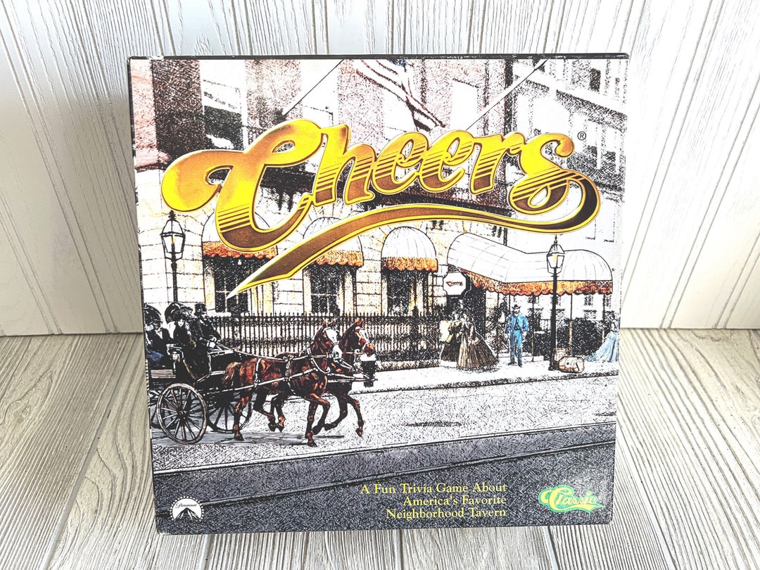 Vintage Cheers Trivia Board Game 1992 Set TV Show 80s 90s Cheers Cliff ...