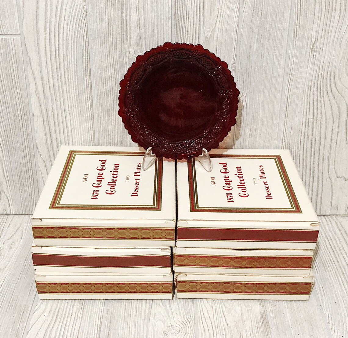 Vintage Avon Cape Cod Dessert Lunch Plates Set of 12 in Original Boxes ...