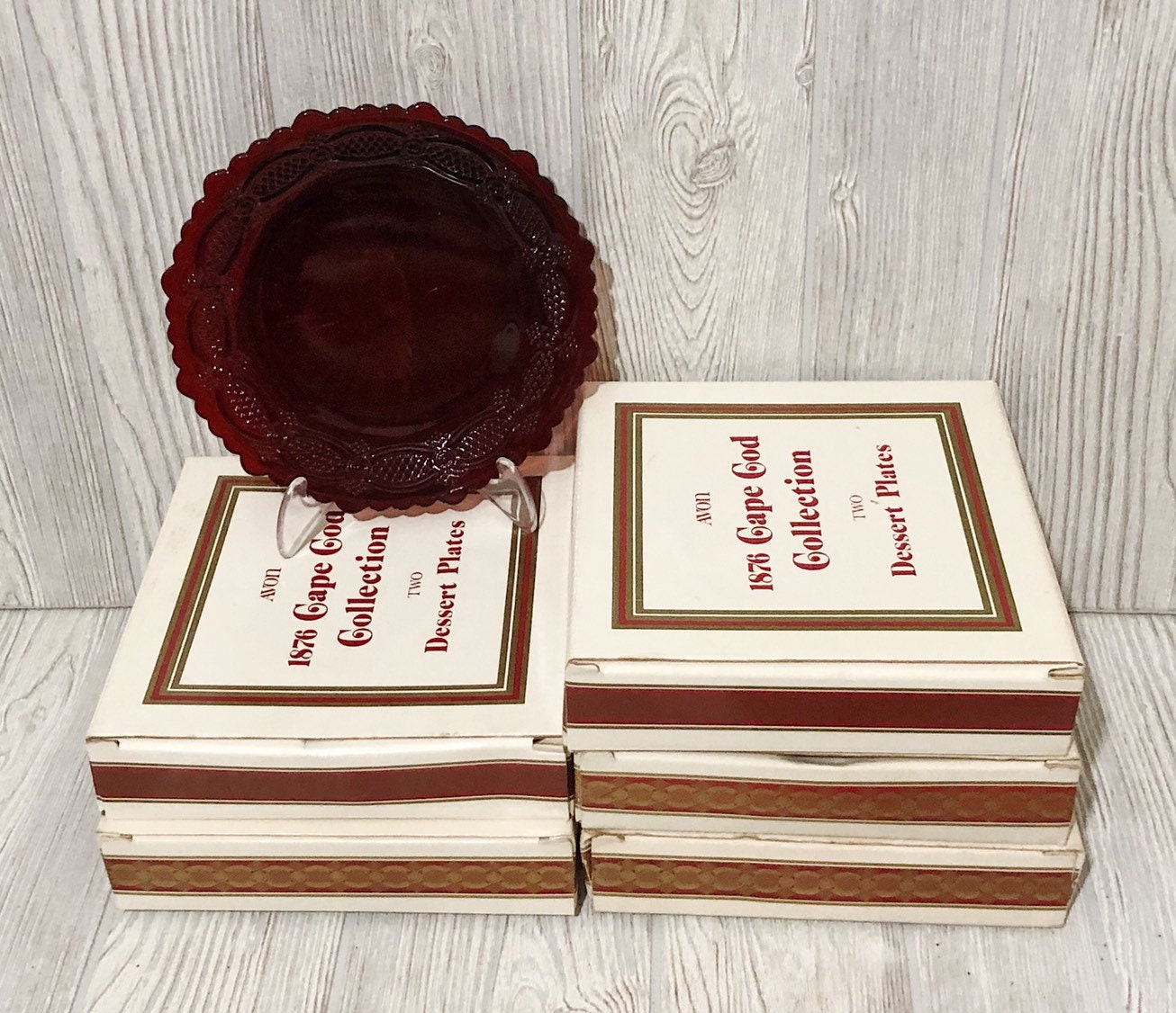 Vintage Avon Cape Cod Dessert Lunch Plates Set of 10 in Original Boxes ...