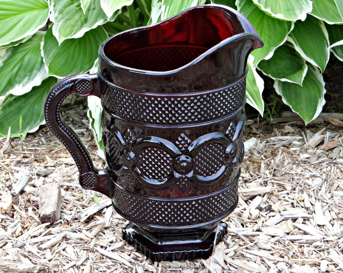 Avon Cape Cod Pitcher, Ruby Red Pitcher From the 1876 Cape Cod ...