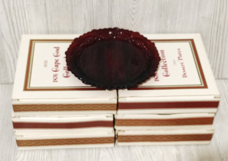 Vintage Avon Cape Cod Dessert Lunch Plates Set of 12 in Original Boxes ...