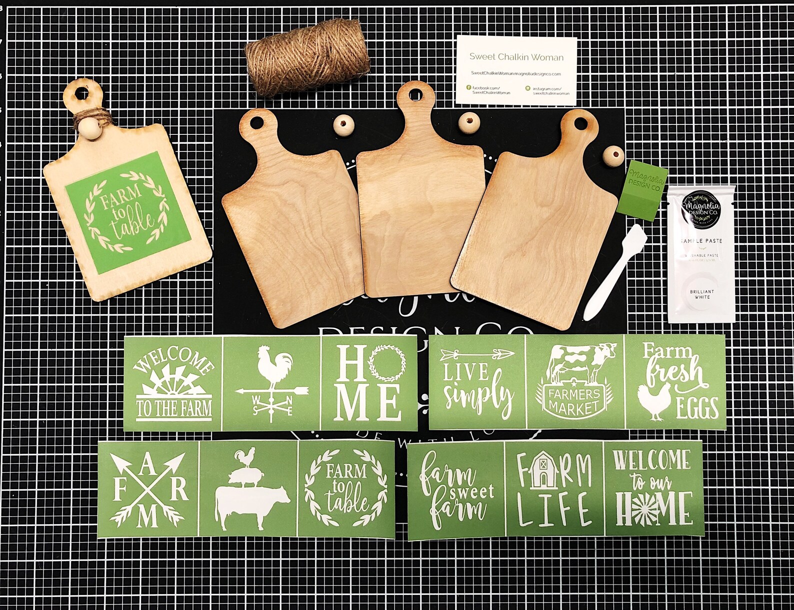 Magnolia Design Co DIY Mini Cutting Boards Kit Reusable - Etsy