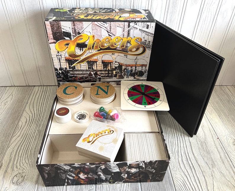 Vintage Cheers Trivia Board Game 1992 Set TV Show 80s 90s Cheers Cliff ...
