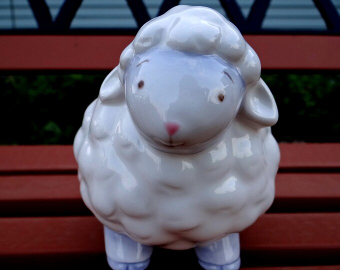Vintage Lamb Bank, Baby Bank, Sheep Bank, Home Decor, Nursery Decor ...