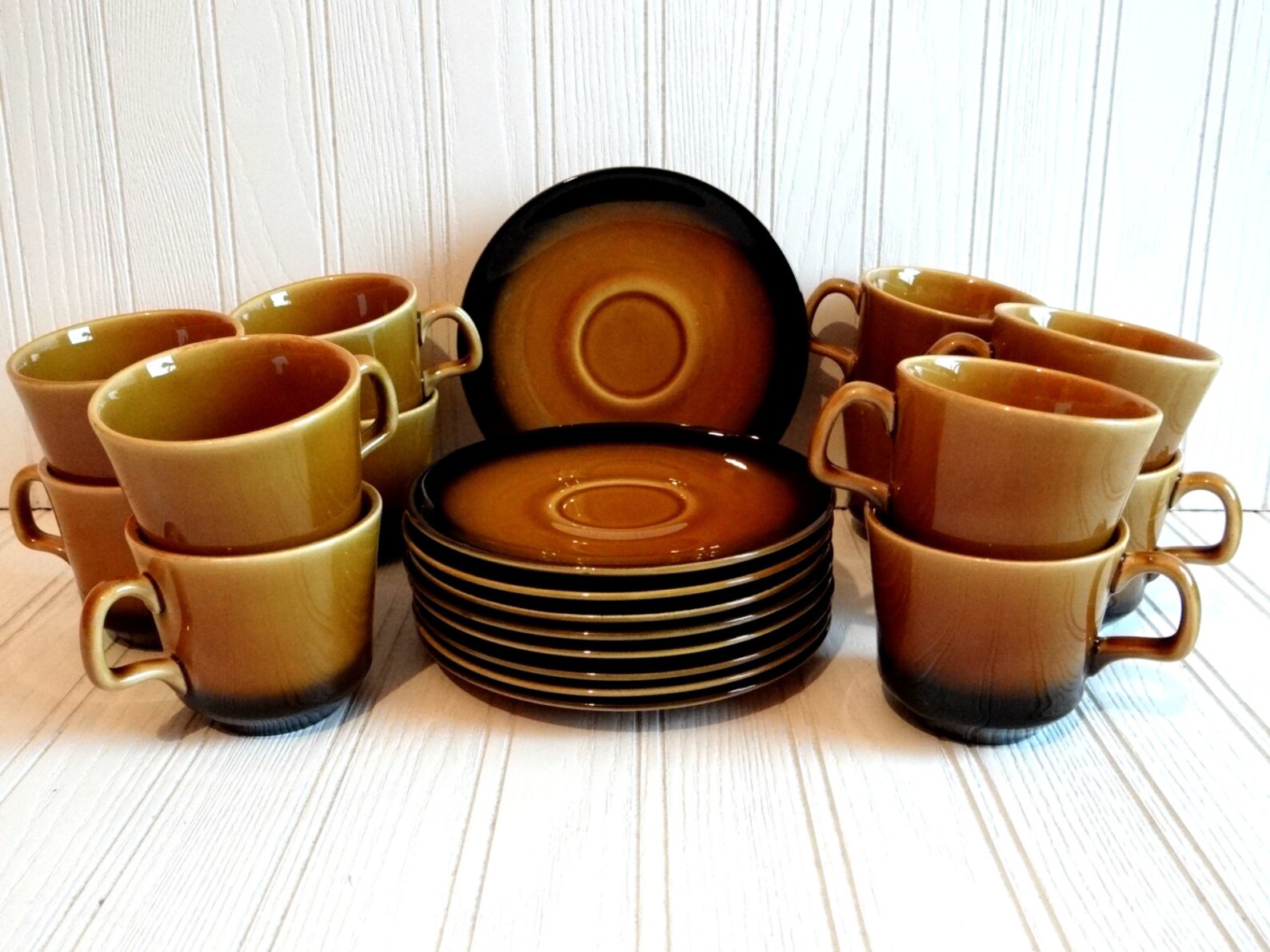 Vintage Montego by Kristina Collection Brown Gold Tone Teacup/coffee ...