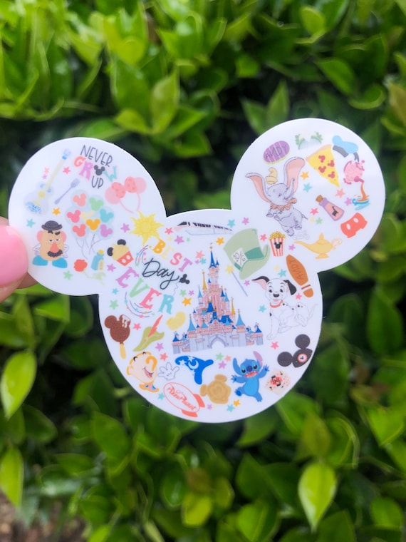 Disney Sticker Mickey Sticker Disney Laptop Sticker Summer | Etsy