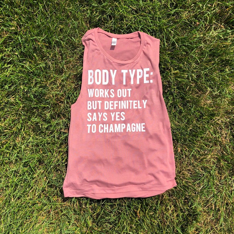 Fun Graphic Tank Body Type Tank Womens Workout Tanks Wine - Etsy