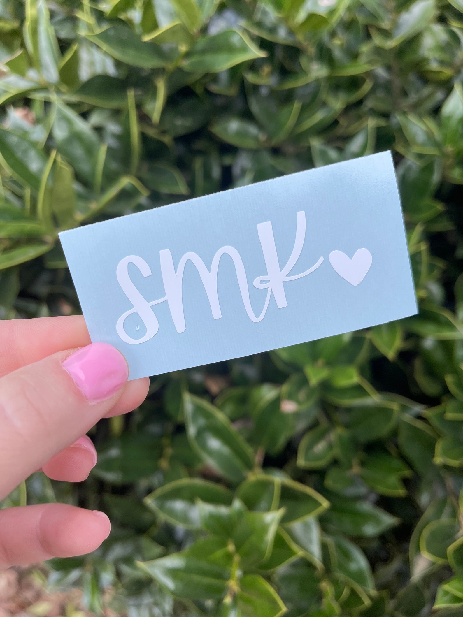 Initials Decal Initial Stickers Initials Monogram Decal - Etsy