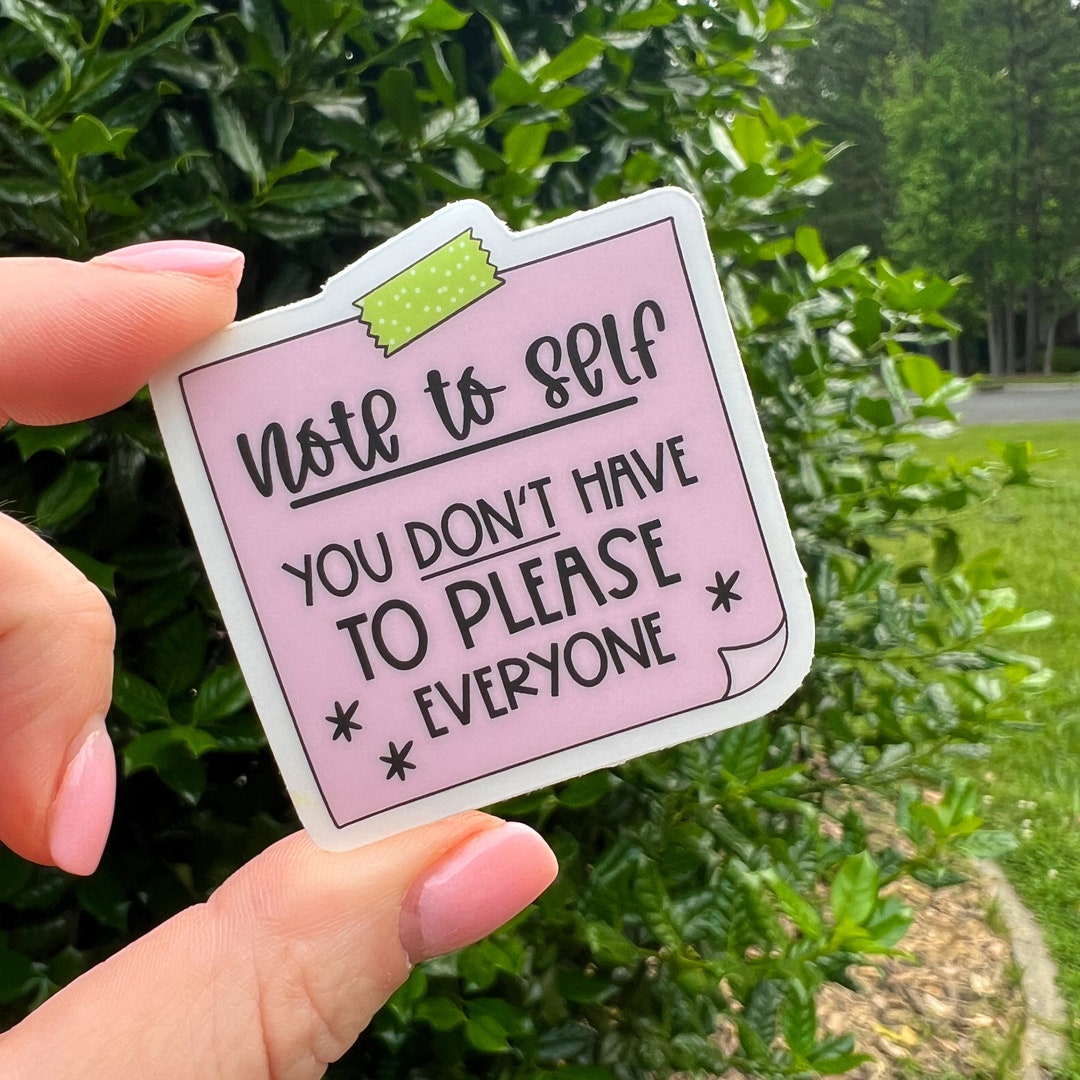 Self Love Waterproof Sticker: Note to Self, Mental Health - Etsy