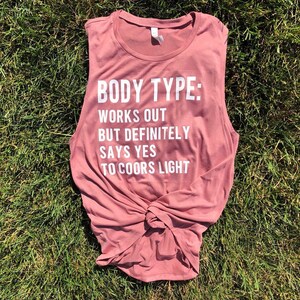 Fun Graphic Tank Body Type Tank Womens Workout Tanks Wine - Etsy