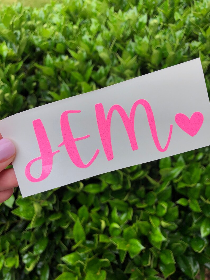 Initials Decal Initial Stickers Initials Monogram Decal - Etsy