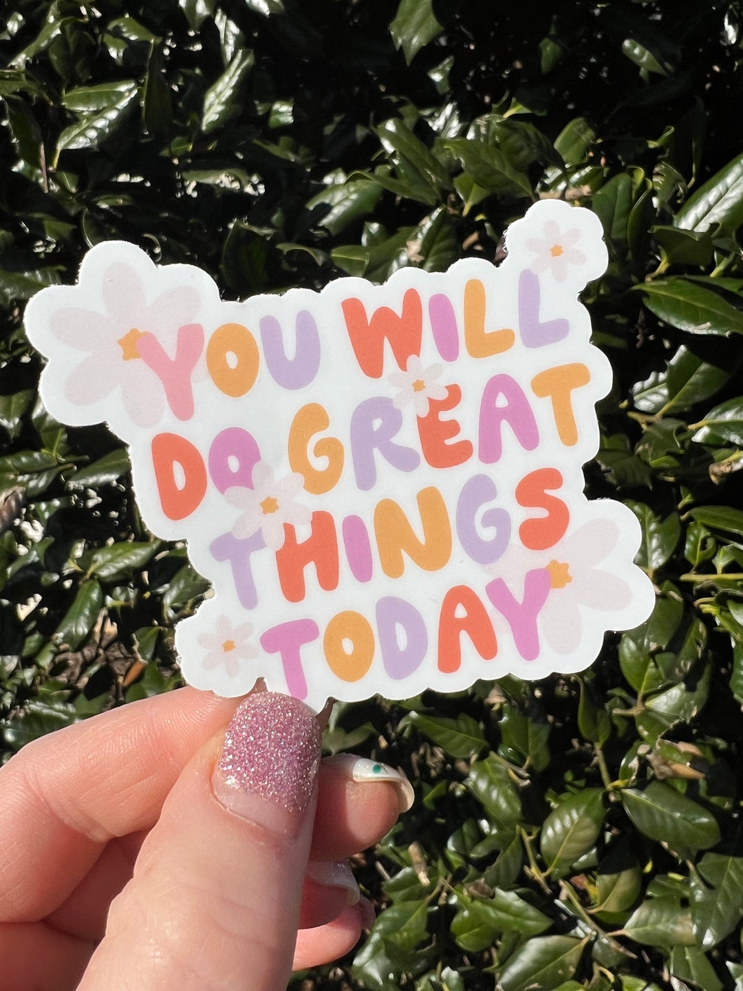 Do Great Things Sticker, Note to Self Sticker, Waterproof Stickers ...