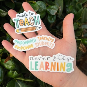 Teacher Sticker Pack, Motivation Teacher Sticker, Teacher Laptop ...