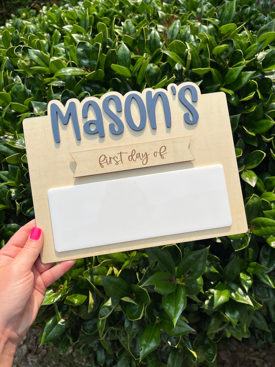 Personalized School Sign First Day of School Sign Back to School - Etsy