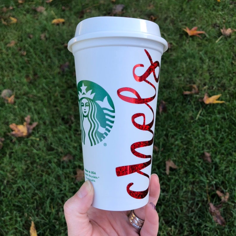 Personalized Starbucks Cup Reusable Starbucks Hot Cup | Etsy