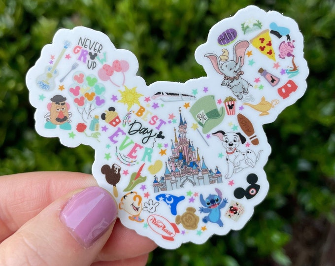 Disney Sticker, Mickey Sticker, Disney Laptop Sticker, Summer Stickers ...
