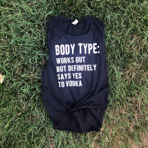 Fun Graphic Tank Body Type Tank Womens Workout Tanks Wine - Etsy