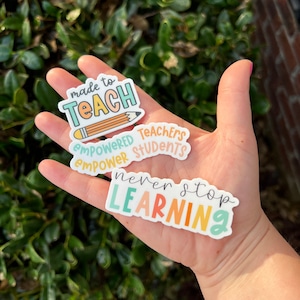 Teacher Sticker Pack, Motivation Teacher Sticker, Teacher Laptop ...
