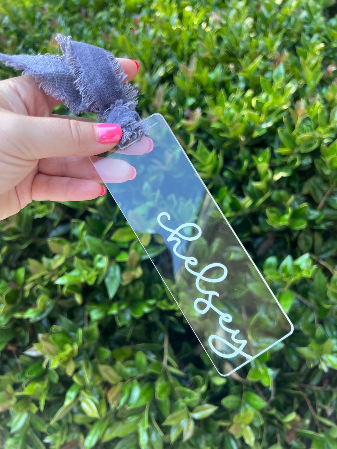 Personalized Acrylic Bookmark | Custom Phrase Acrylic Bookmark ...