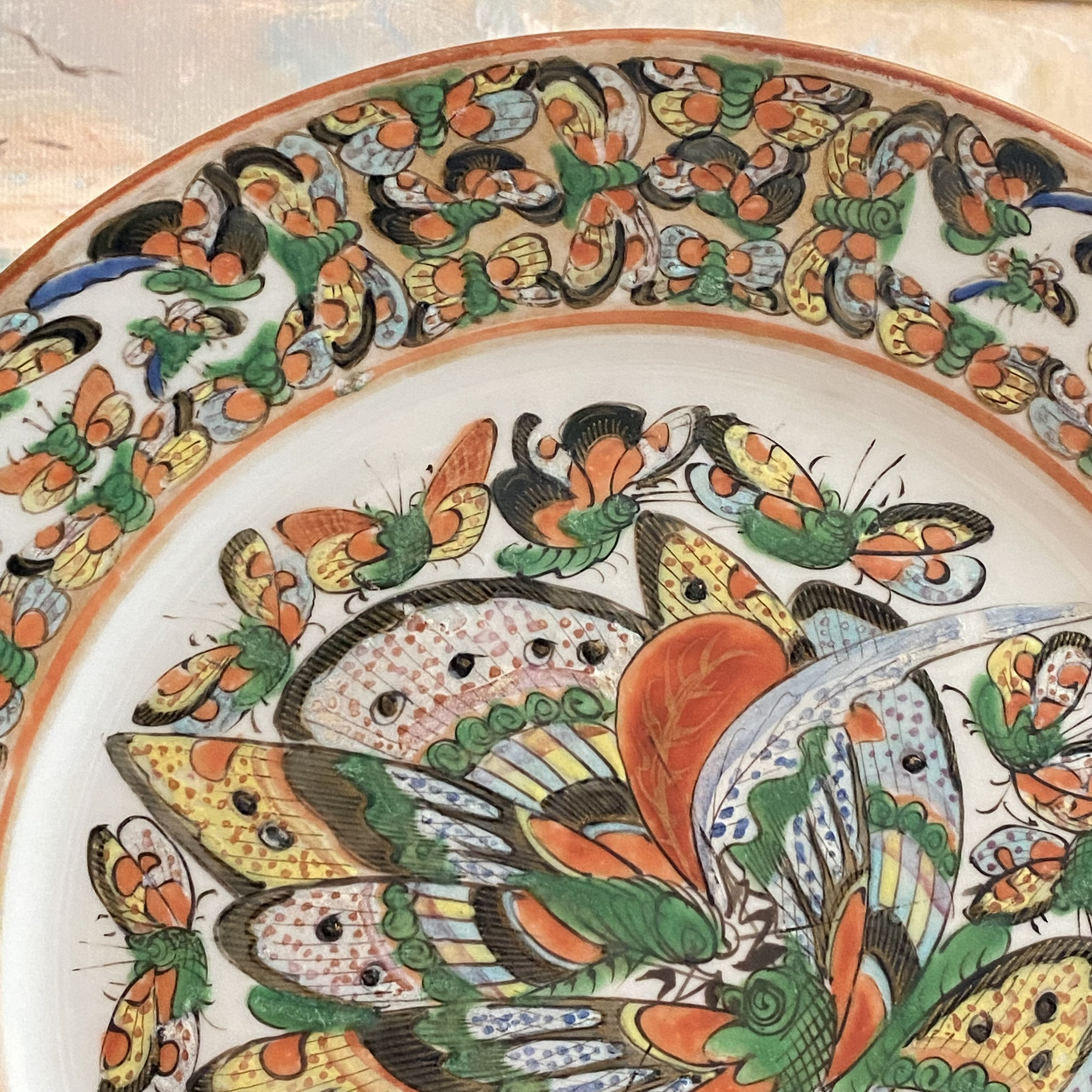 Rare Vintage Thousand Butterflies Chinoiserie China Plate - Etsy