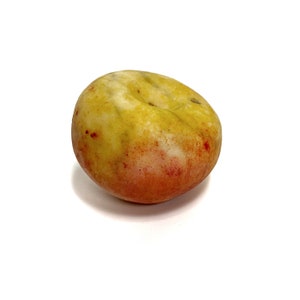 Vintage Italian Carved Marble Stone Apple With Wood Stem - Etsy