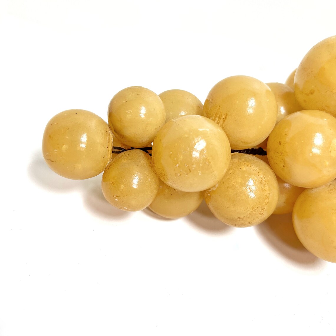 Large Vintage Italian Golden Yellow Alabaster Grape Cluster - Etsy