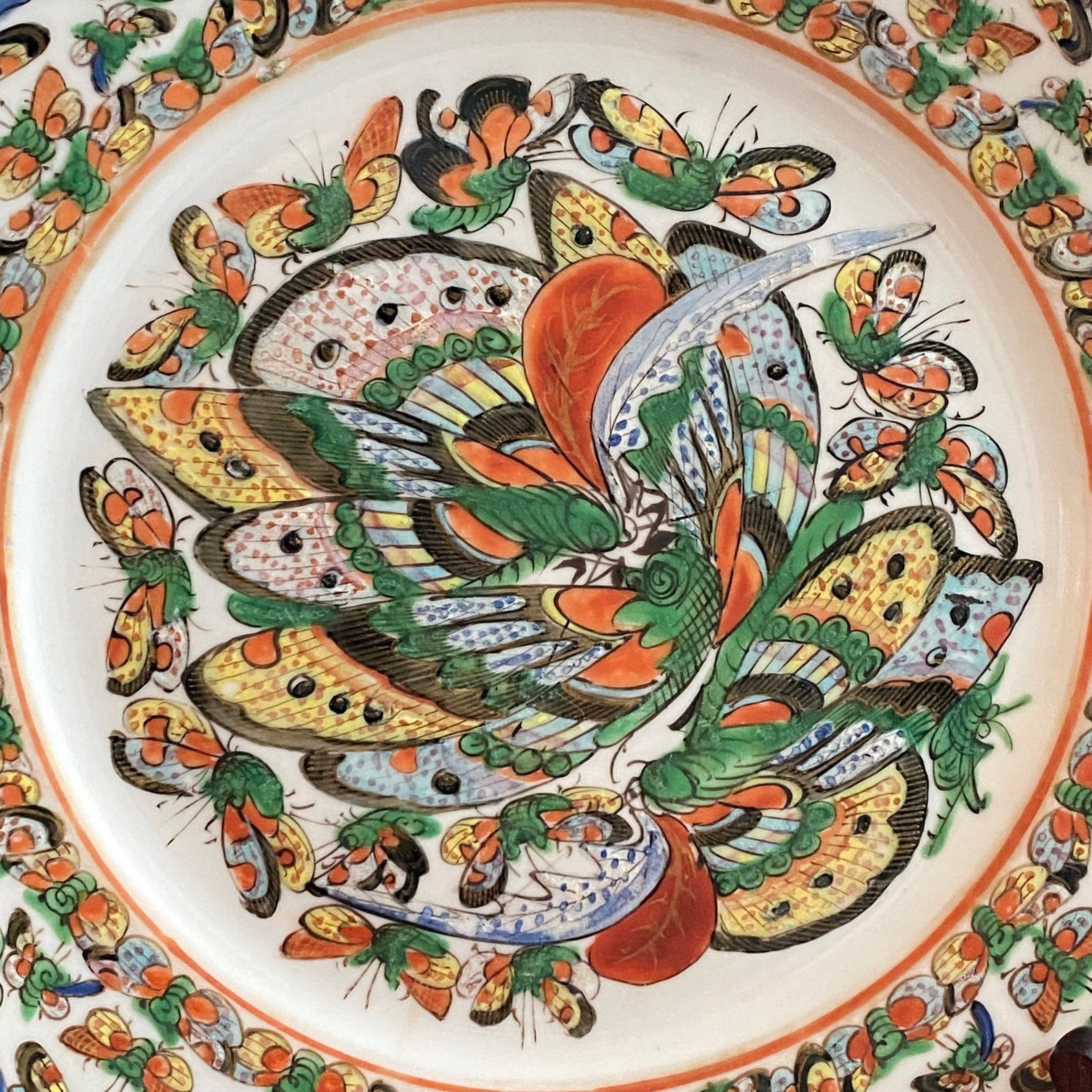 Rare Vintage Thousand Butterflies Chinoiserie China Plate - Etsy