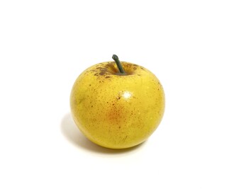 Rare Vintage Italian Carved Alabaster Stone Apple Half | Etsy