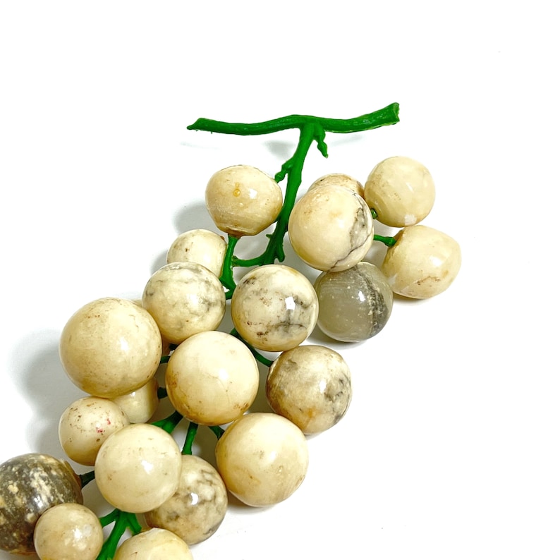 Small Vintage Italian Variegated Ivory Alabaster Grape Cluster - Etsy