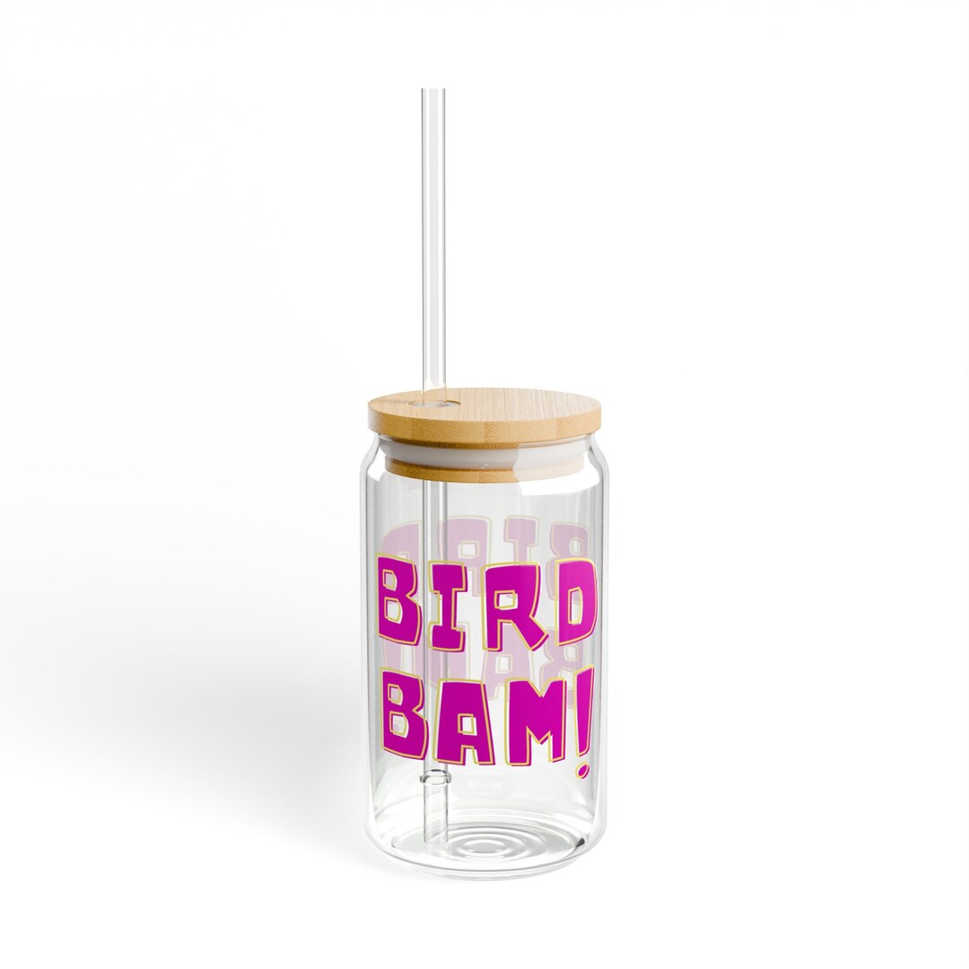 Mahjong Bird Bam Sipper Glass, 16oz - Etsy